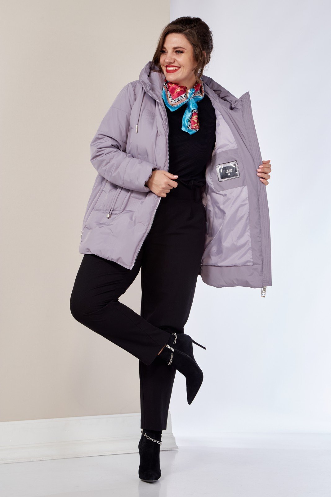 Куртка 2140 лавандовый Shetti купить в интернет магазине Велесмода